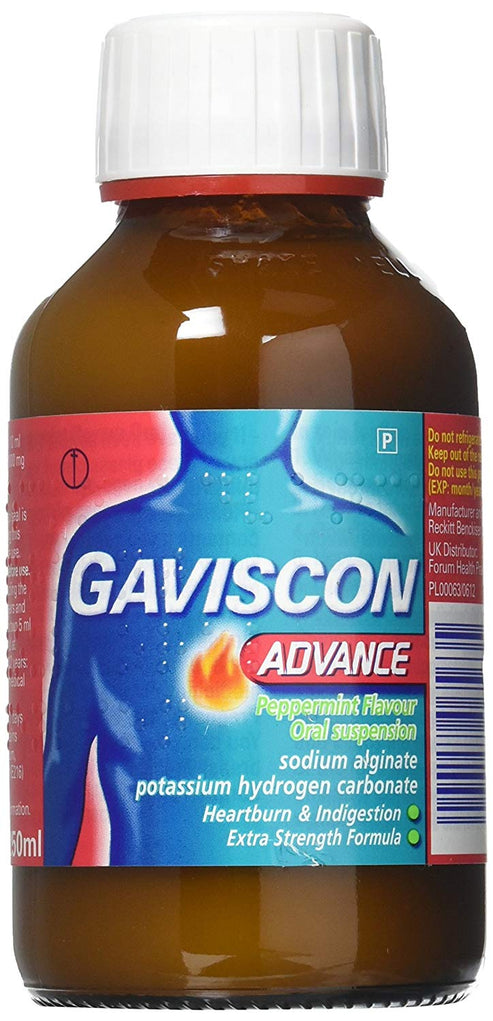 Gaviscon Advance Peppermint Liquid 250ml – Comfys Care